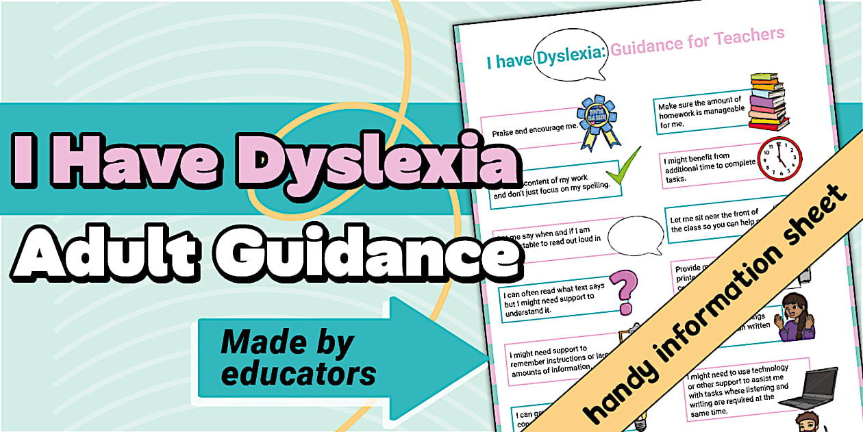 Dyslexia Guidance for Teachers - Twinkl