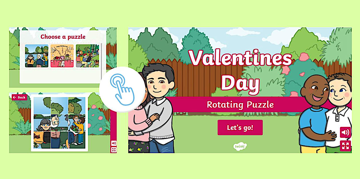 Valentines Day Rotating Picture Puzzle (teacher made)