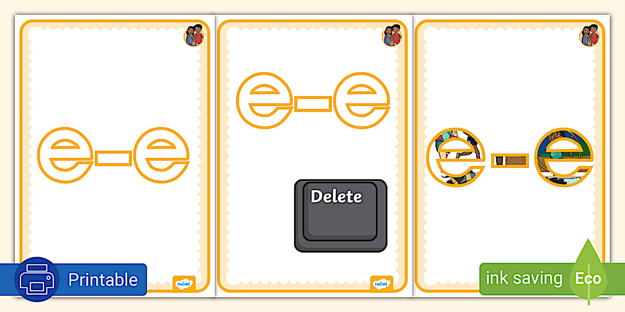 Grade 2 Phonics: e-e Sound Posters