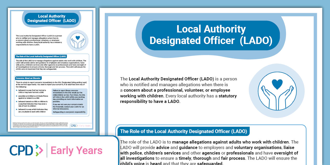 Local Authority Designated Officer | Poster | CPD - Twinkl