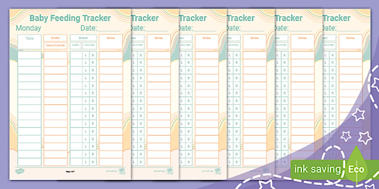 Baby Feeding Tracker (teacher made) - Twinkl