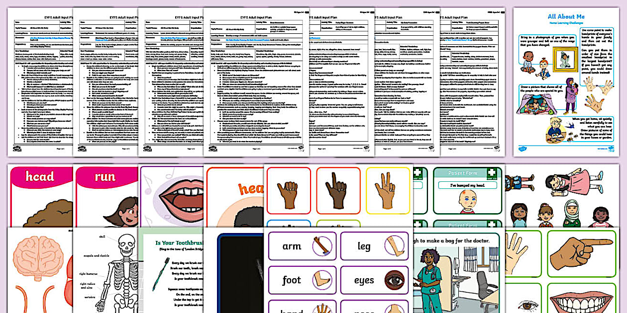 EYFS All About Me My Body Planning & Resource Pack Ages 3-4