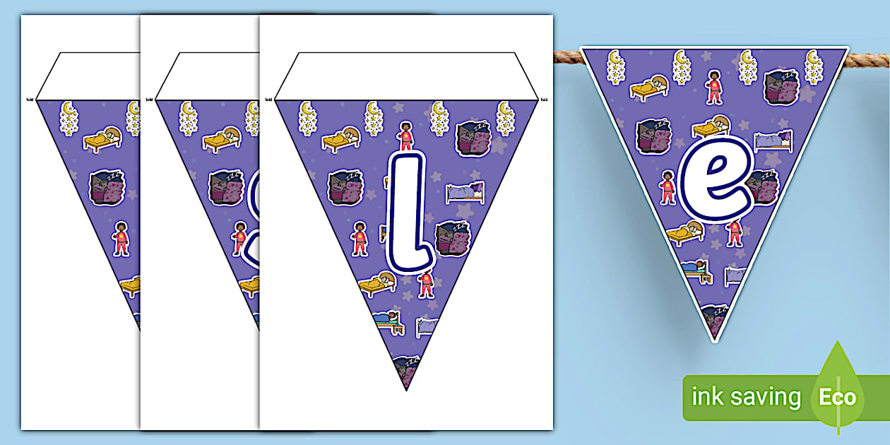 Sleep Display Bunting - Twinkl - KS1 (Teacher-Made) - Twinkl