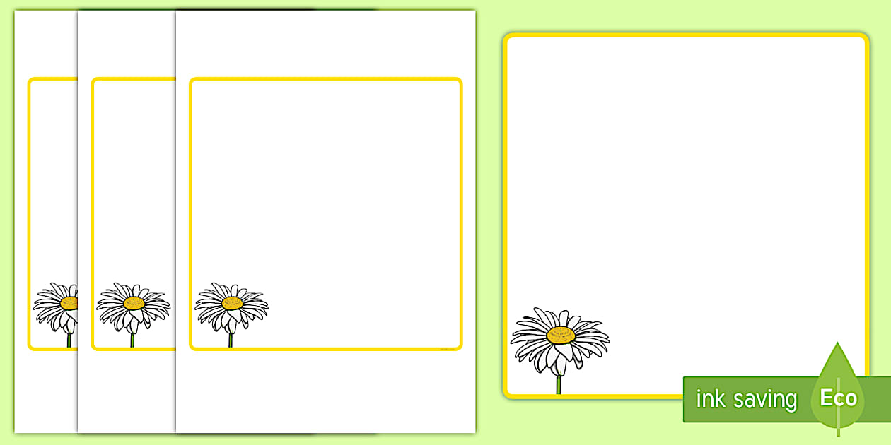 Daisy Themed Editable Classroom Area Display Sign - Twinkl