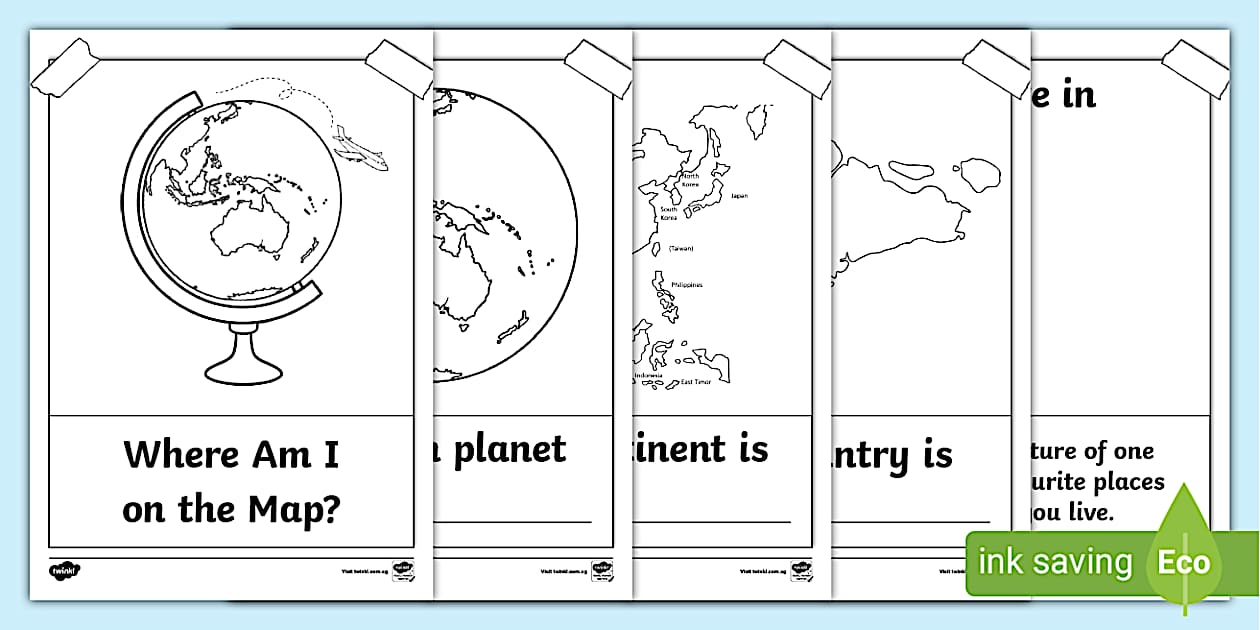 Where Am I on the Map? Singapore Activity Booklet - Twinkl