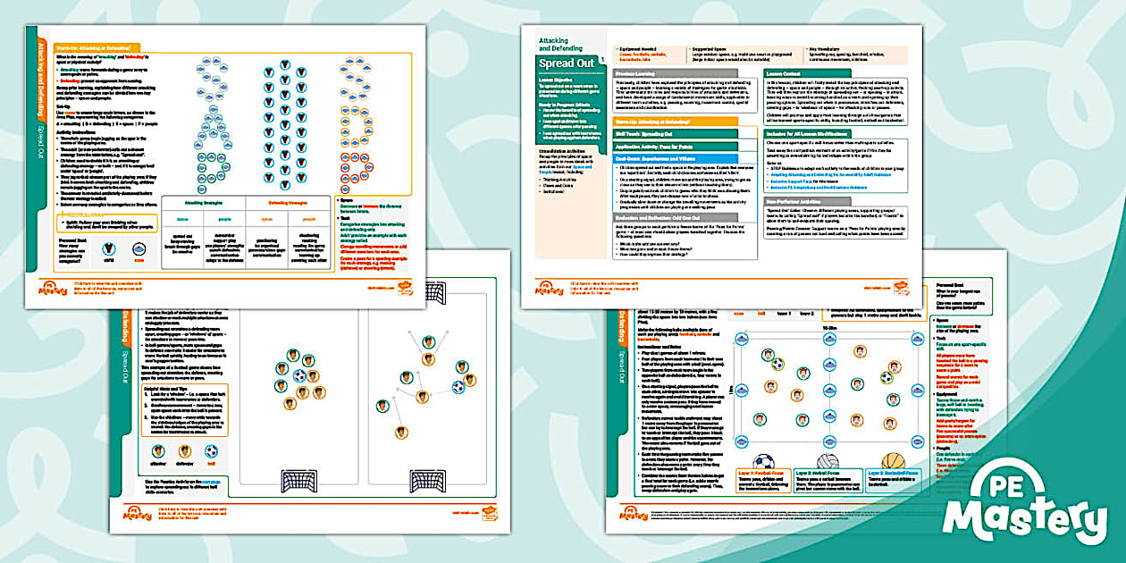 Year 4 Attacking & Defending Lesson 1 - Spread Out