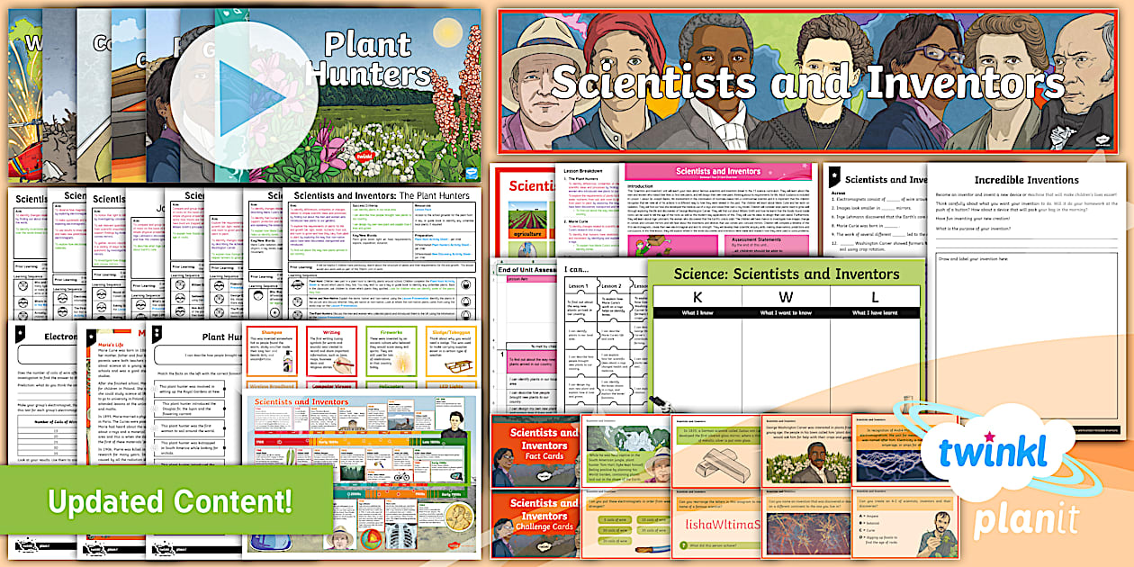 Science: Scientists and Inventors Year 3 Unit Pack - Twinkl