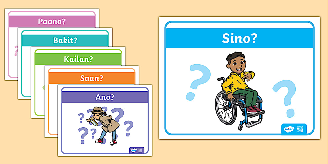 Salitang Patanong: Prompt Posters | Grade 1 | Twinkl PH