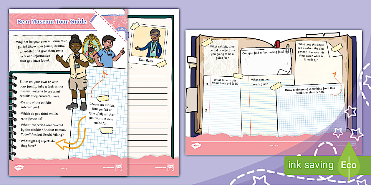 Be a Museum Tour Guide (Ages 5 - 7) (teacher made) - Twinkl