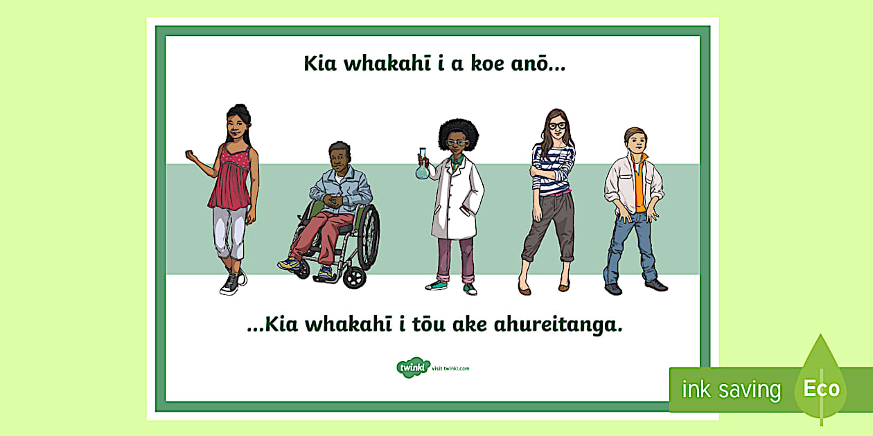 Proud to Be You A4 Display Poster Te Reo Māori - Twinkl