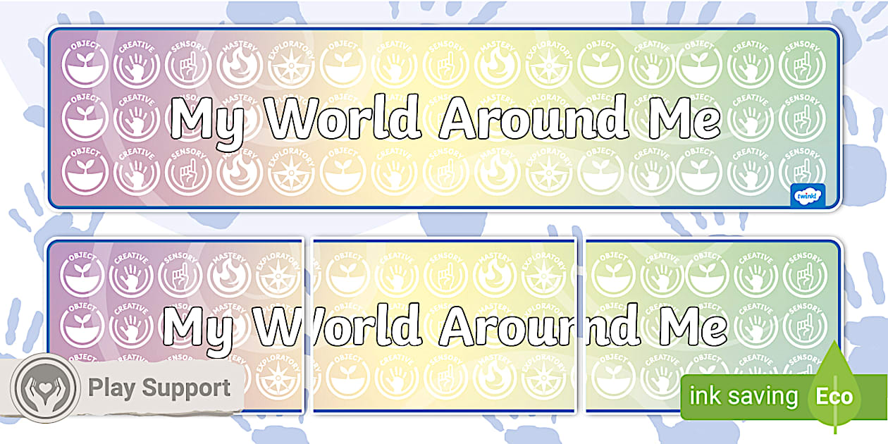 My World Around Me Banner (teacher made) - Twinkl