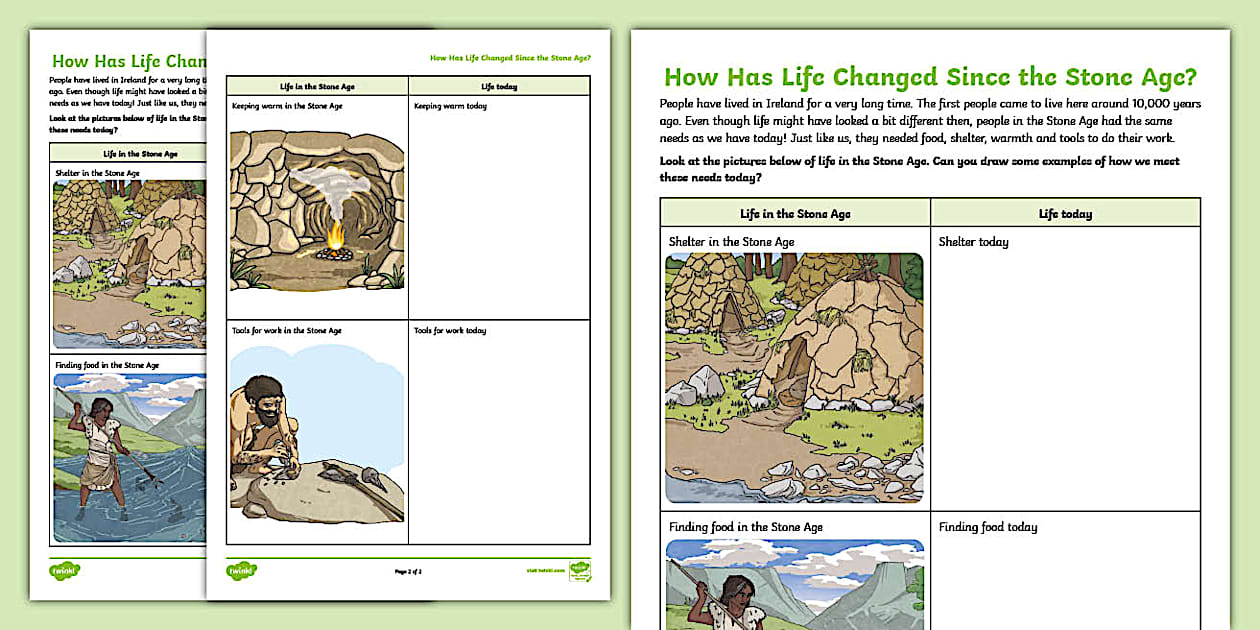 How Has Life Changed Since the Stone Age? - Twinkl