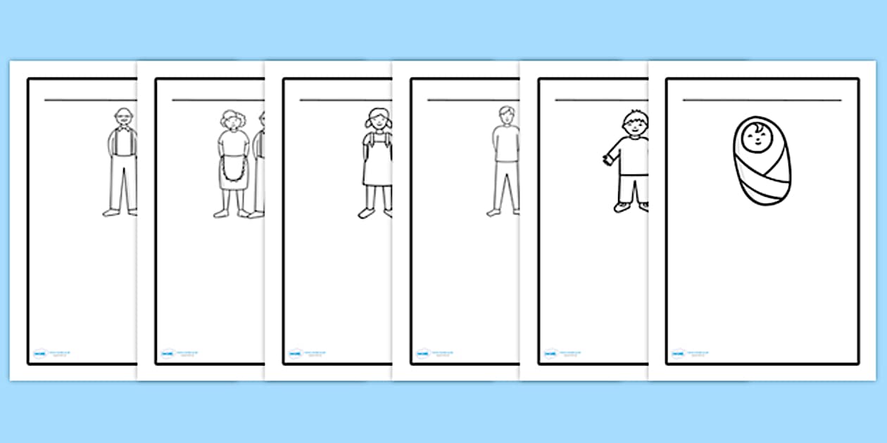 Editable Growing Up Writing Frames - Twinkl