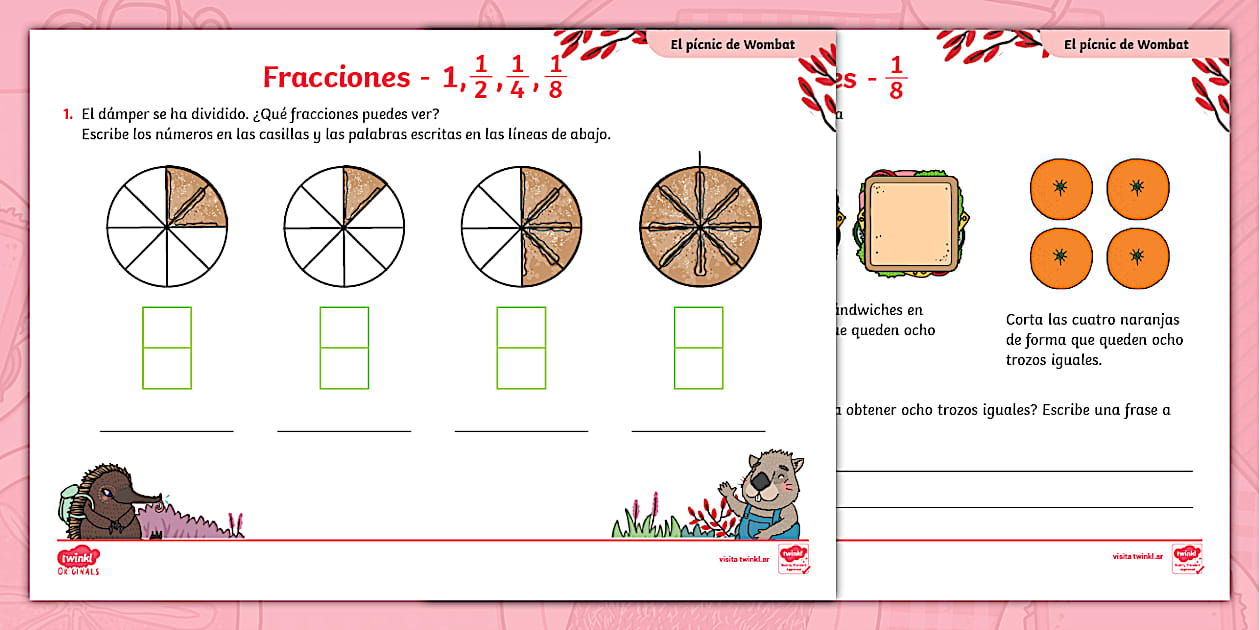 Fracciones (teacher made) - Twinkl