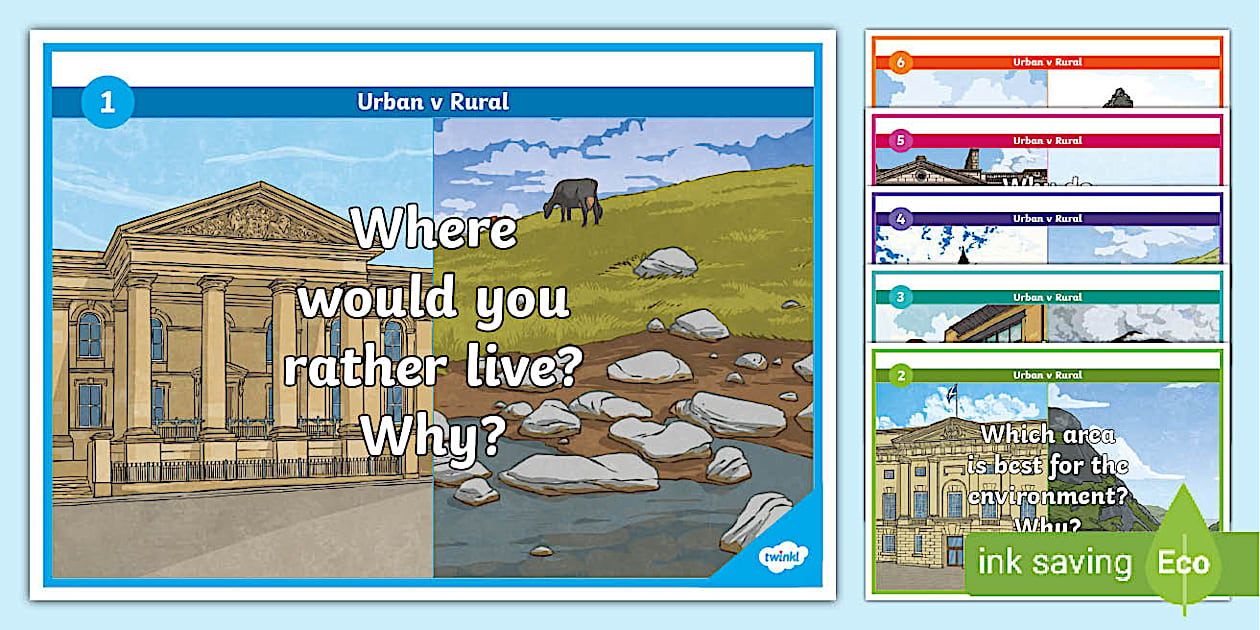 Rural and Urban Scotland Blether Stations (teacher made)