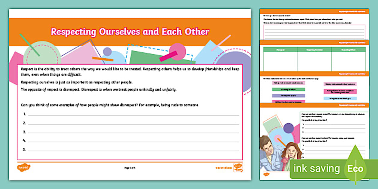 Respecting Ourselves and Each Other - Social Skills - Twinkl