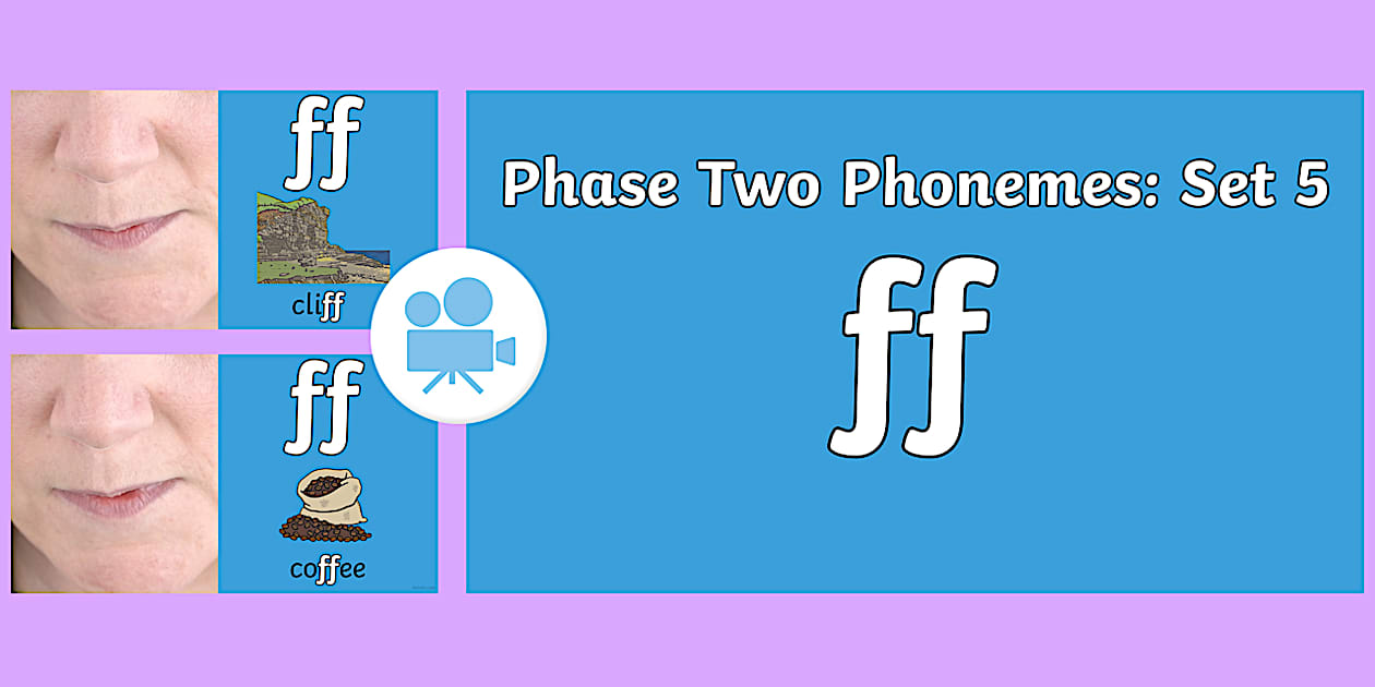 Phase 2 Phonemes : Set 5 'ff' Animation - Phonics