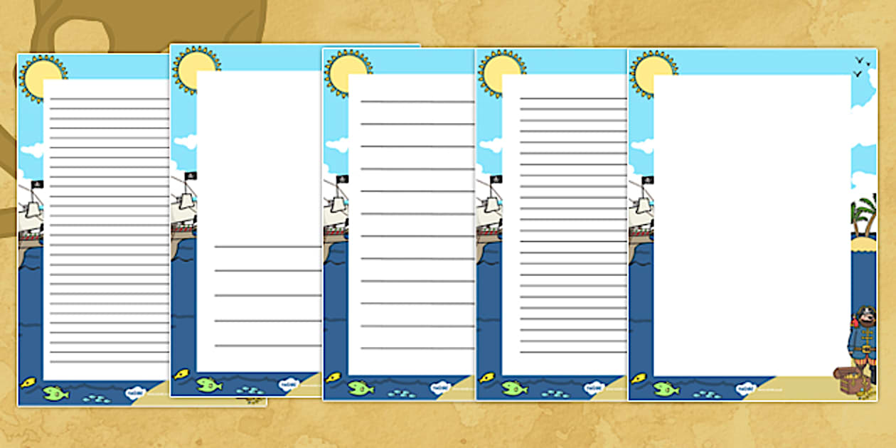 Pirates Decorative Page Border (teacher made) - Twinkl