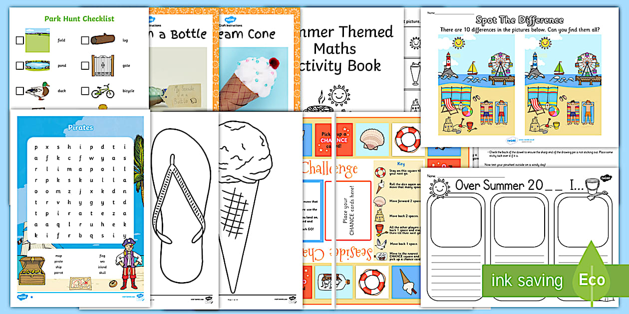 KS1 Summer Holiday Activity Pack - Primary Resources