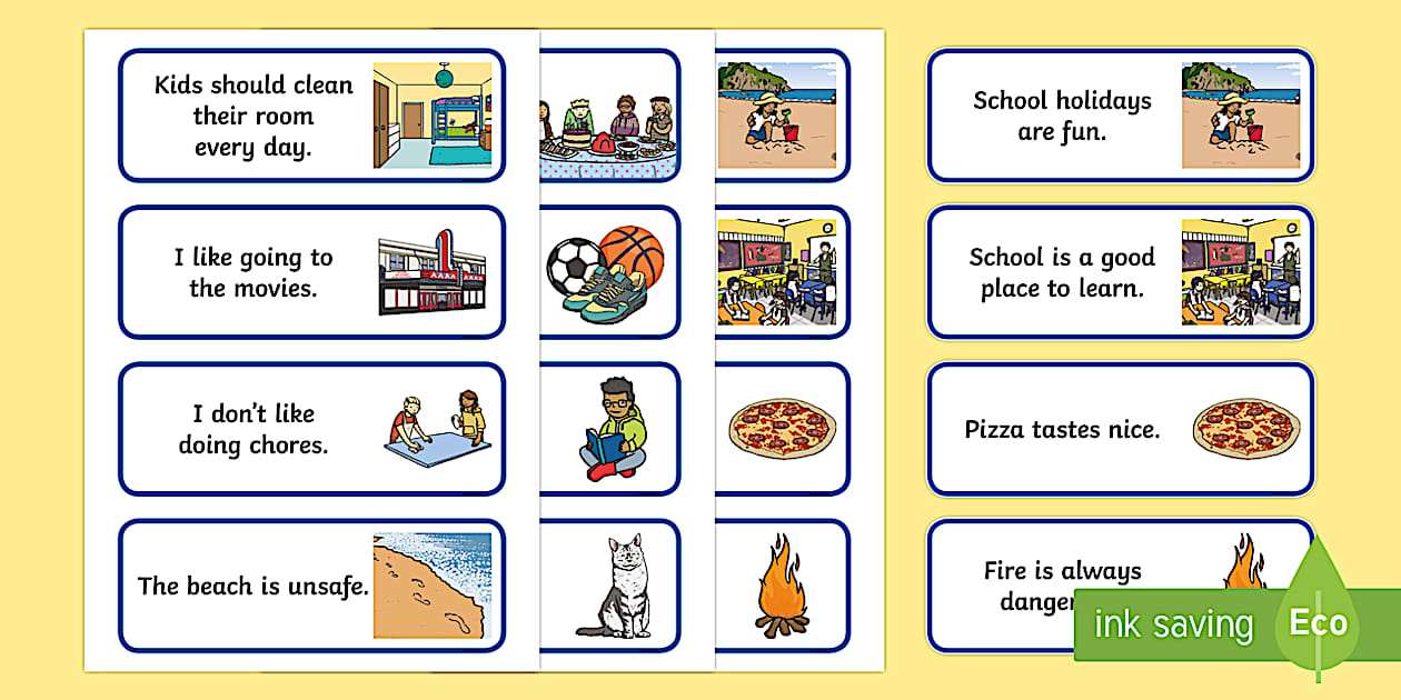 VIC Generating Persuasive Sentences Prompt Cards - Twinkl