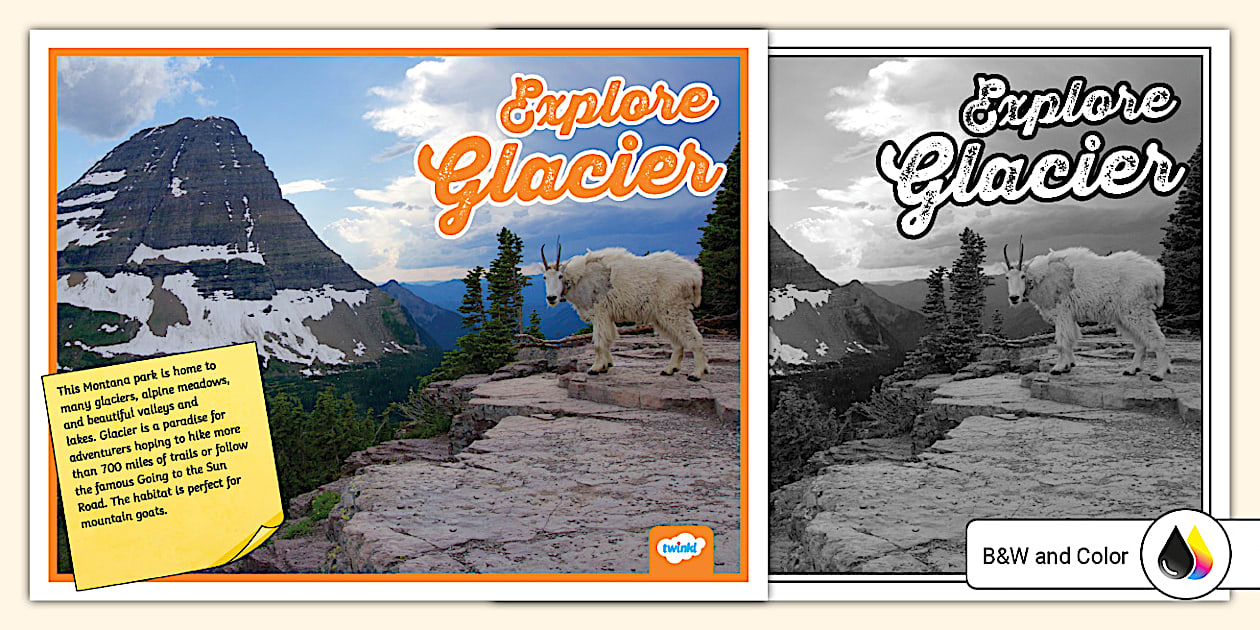 Printable Glacier National Park Poster | Twinkl USA - Twinkl