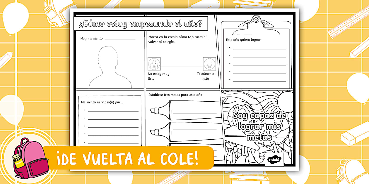 Ficha de actividad: ¿Cómo estoy empezando el año escolar?