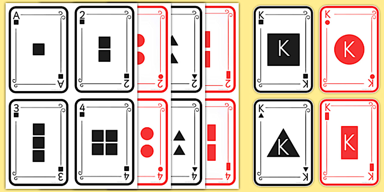 2D Shape Playing Cards (Teacher-Made) - Twinkl