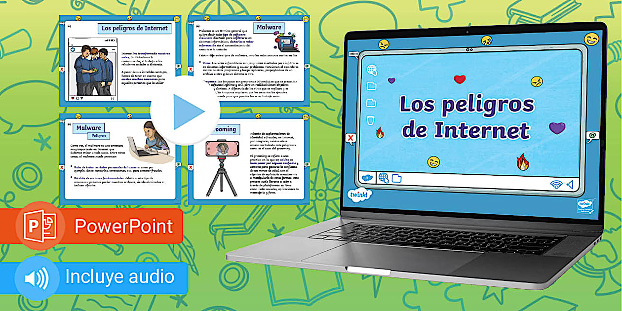 Presentación: Los peligros de Internet - Twinkl