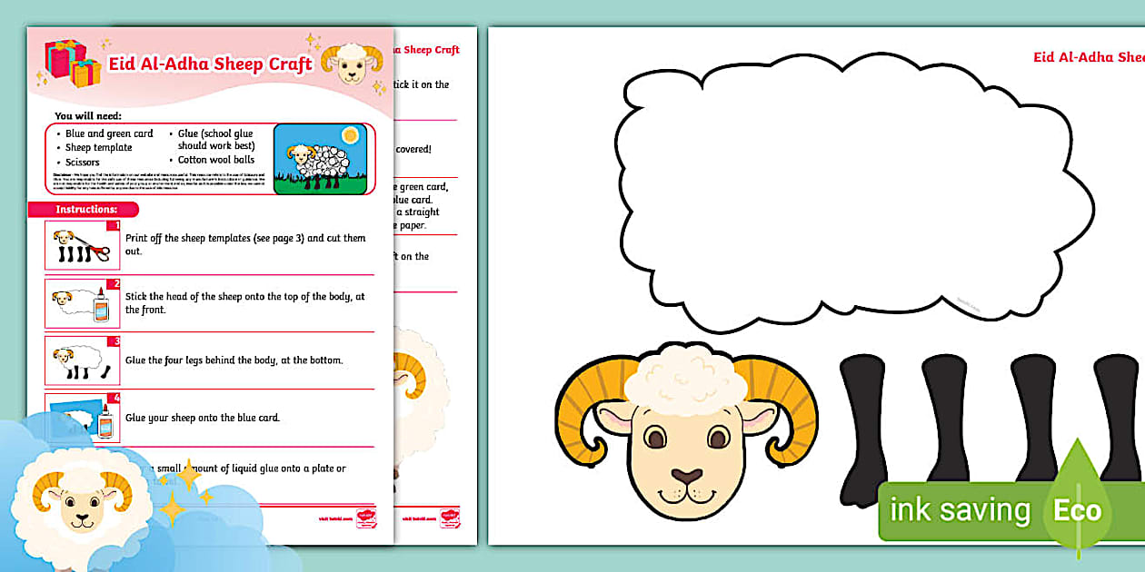 Eid al-Adha Sheep Craft (ティーチャーメイド)