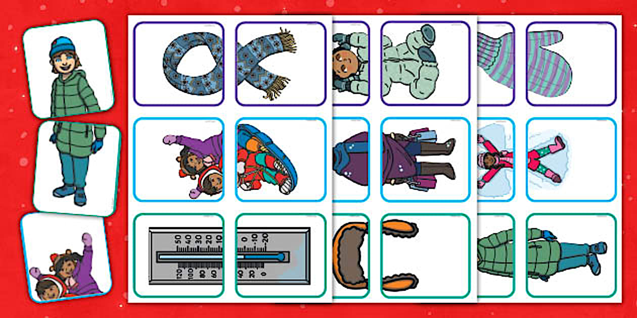 Aspecte de iarnă – Puzzle grupa mică (teacher made)