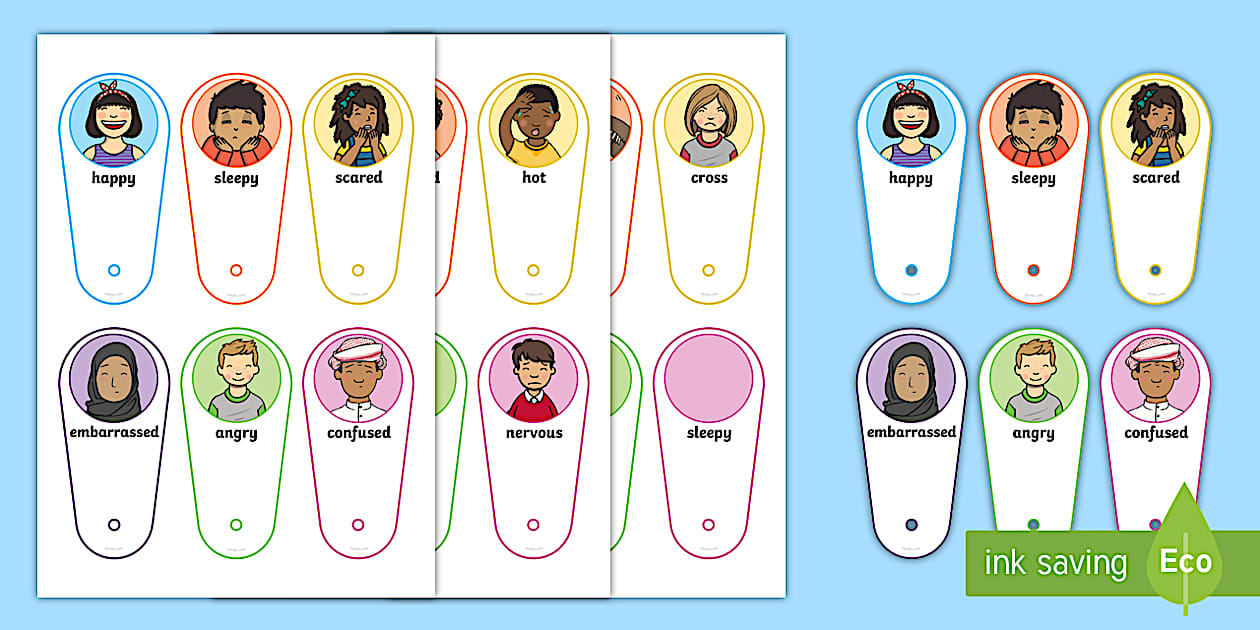 Editable Ourselves Emotion Fans - Twinkl