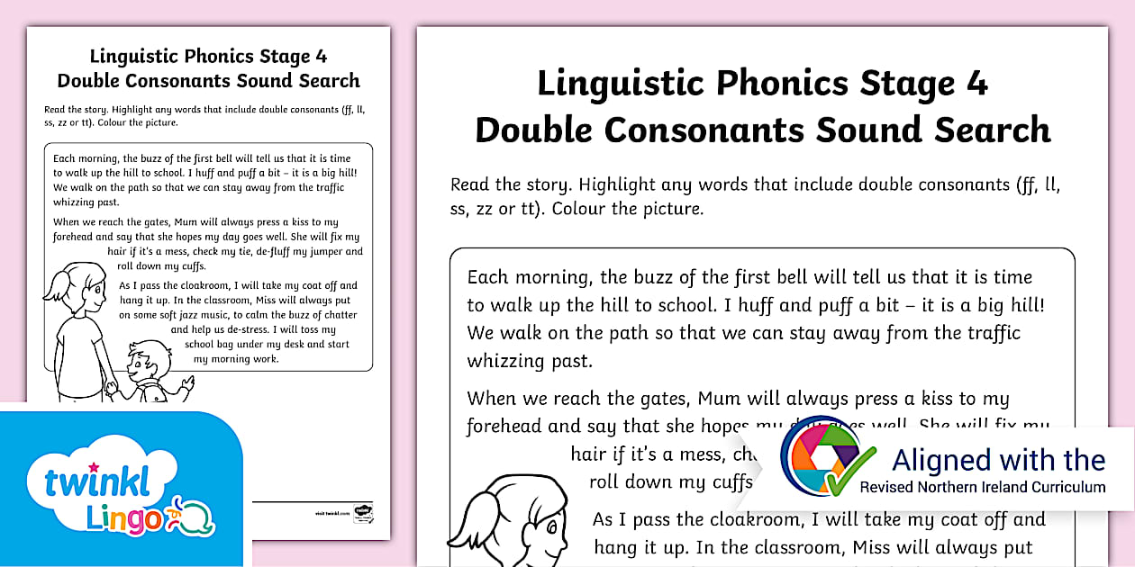 Linguistic Phonics Stage 4 Double Consonants Story Search