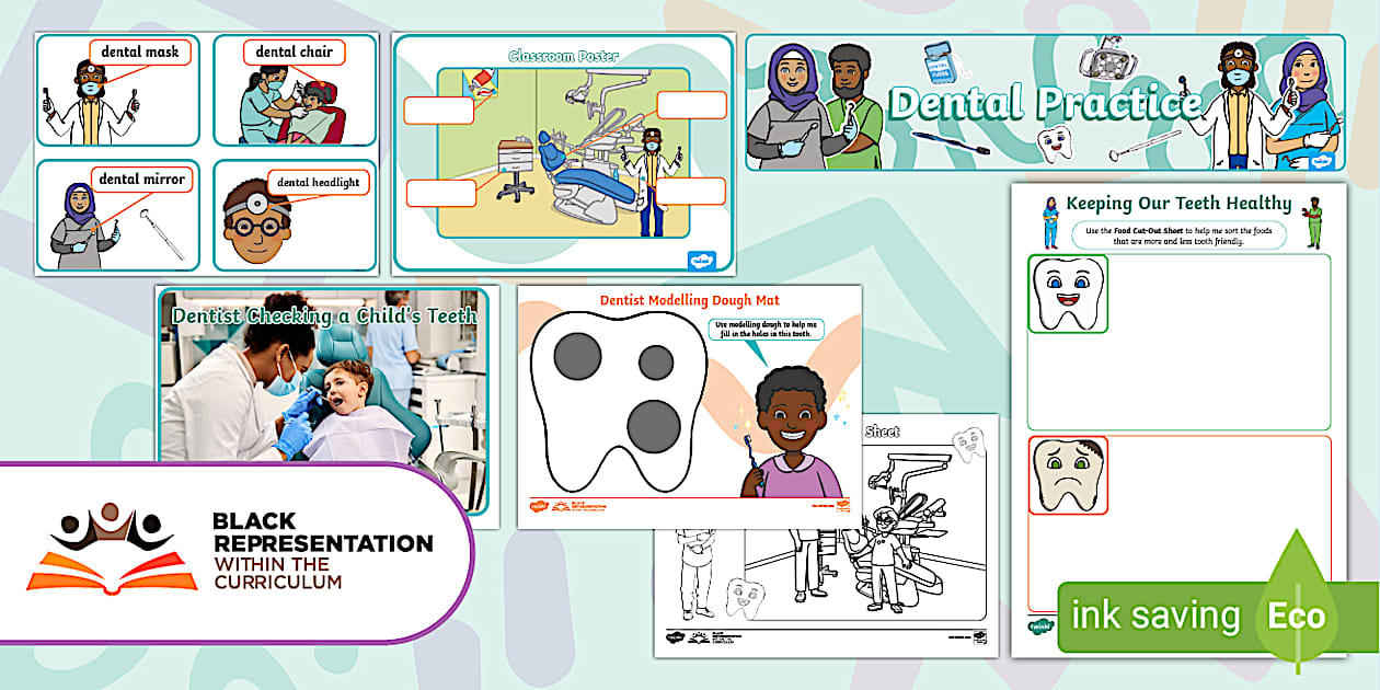 EYFS People Who Help Us - Diverse Dentists Role Play Pack