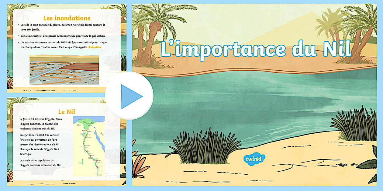 PowerPoint : l'importance du Nil (teacher made) - Twinkl