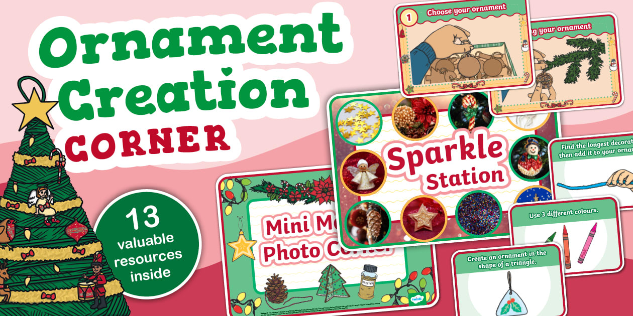 Mini Makers Ornament Station Activity Pack