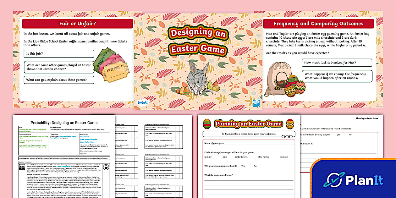 Year 5 Probability: Eggsploring Chance Lesson 3 - Twinkl