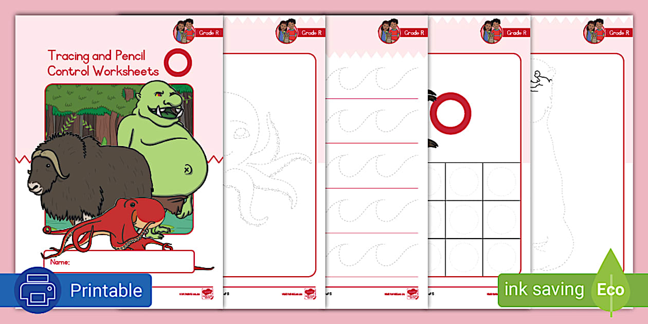 Gr. R Phonics Letter O Tracing and Pencil Control Worksheets