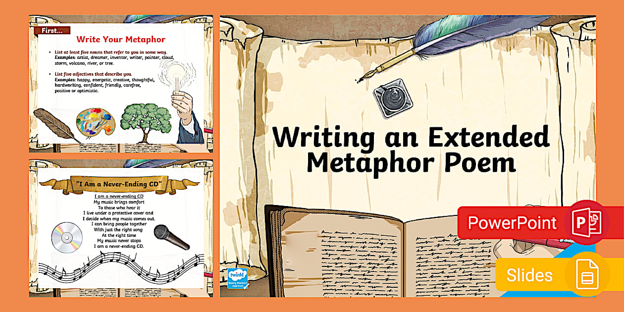 Eighth Grade Writing An Extended Metaphor Poem - Twinkl