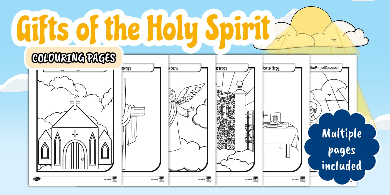Gifts of the Holy Spirit Colouring Pages