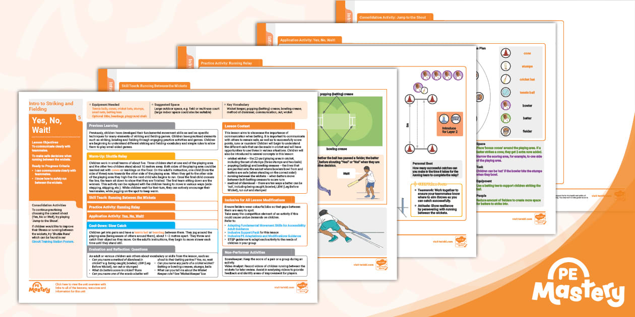 PE Mastery: LKS2 Striking and Fielding L5