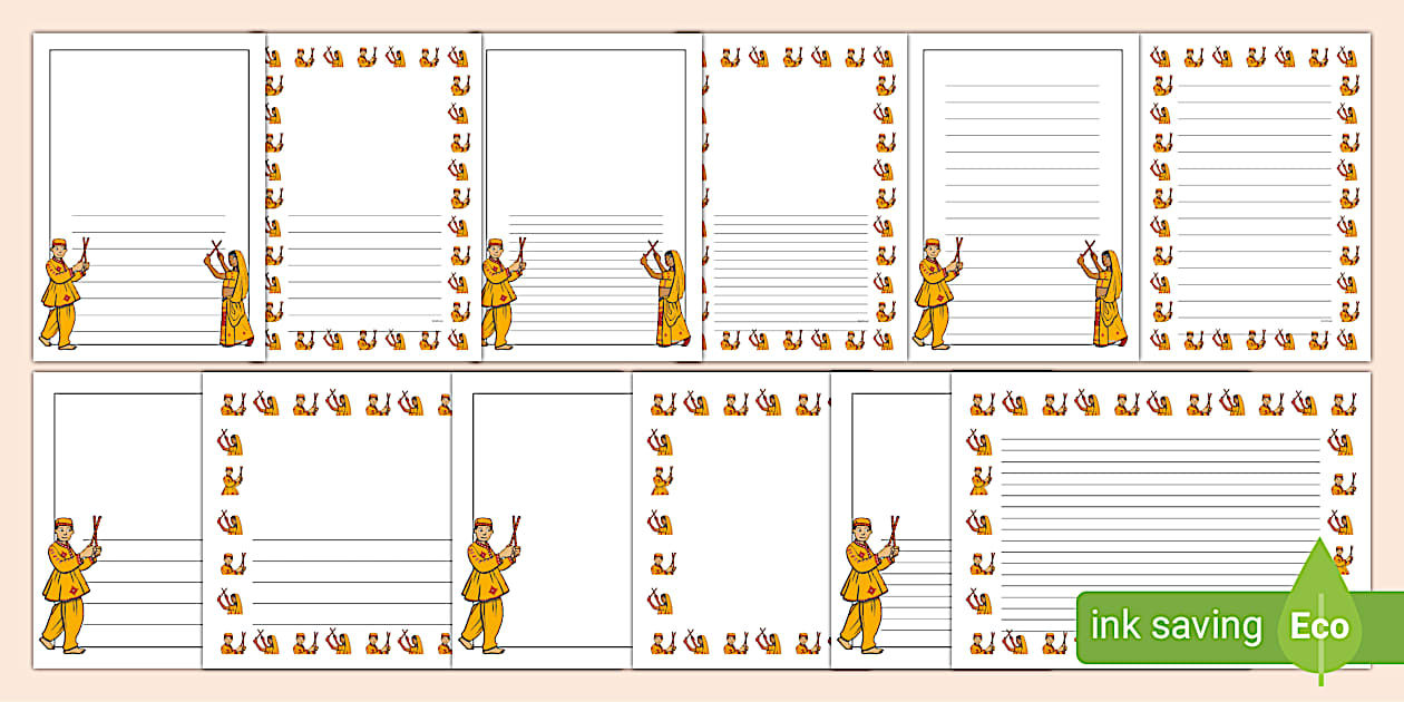 Navratri Page Border Pack (teacher made) - Twinkl