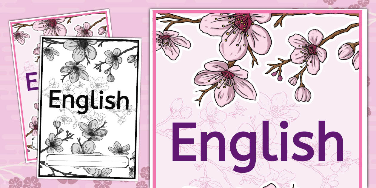 English Book Cover (teacher made) - Twinkl