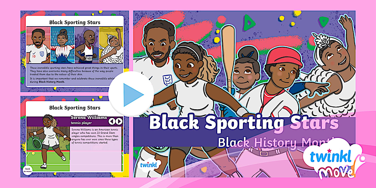Black History Month Sporting Stars - KS1 PowerPoint - Twinkl