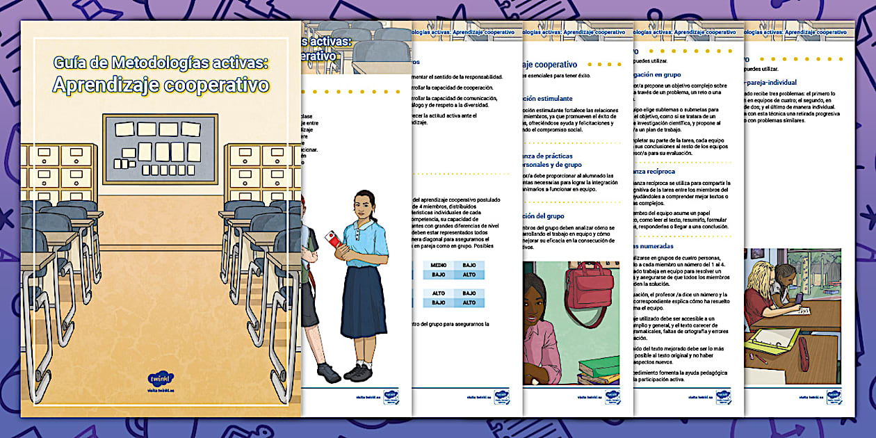 Guía de metodologías activas: Aprendizaje cooperativo