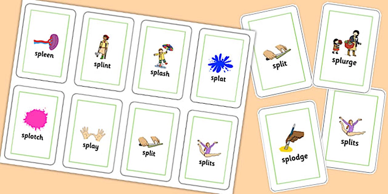 Cursive SPL Flash Cards (teacher made) - Twinkl