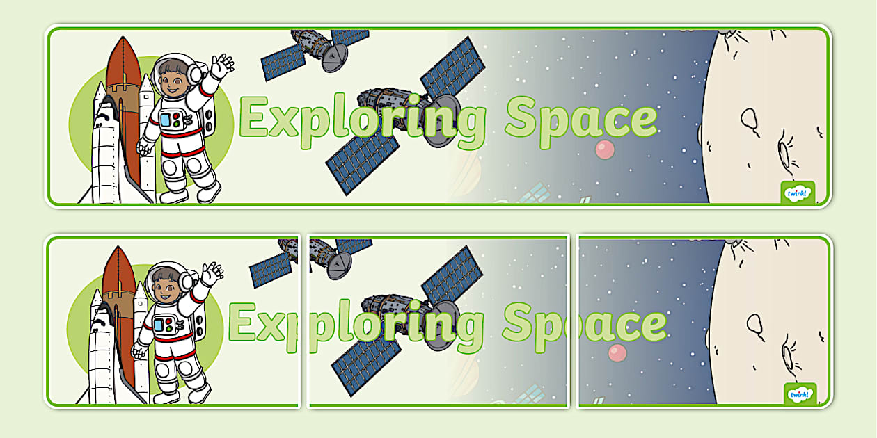 STEM IU Yr 2 Exploring Space Display Banner (teacher made)