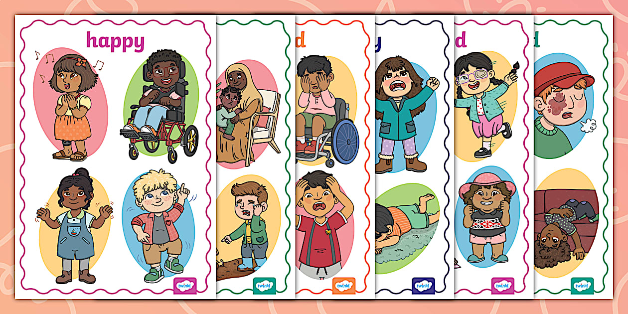 Feelings and Emotions Posters (teacher made) - Twinkl