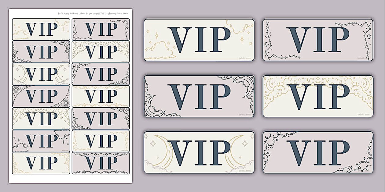Celestial-Themed VIP Stickers (Teacher-Made) - Twinkl