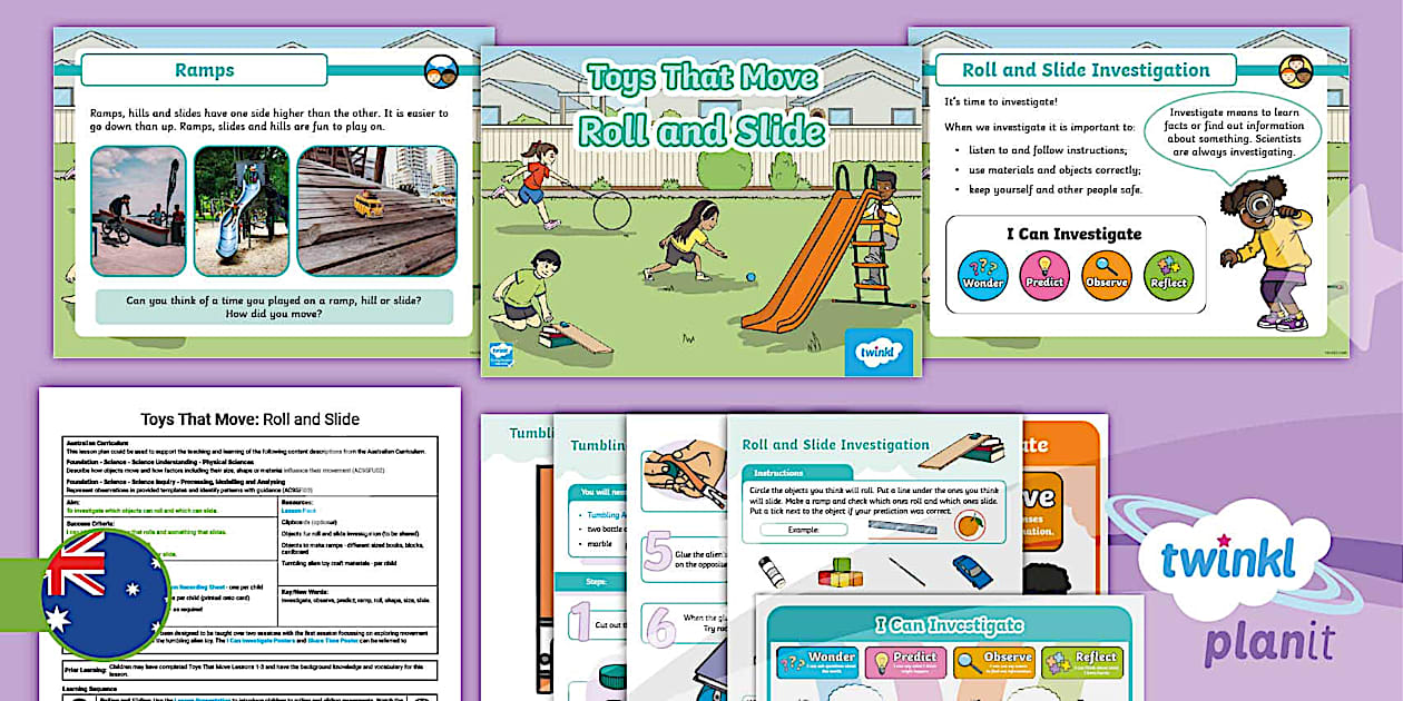 Foundation Science Toys That Move Lesson 4 Roll and Slide