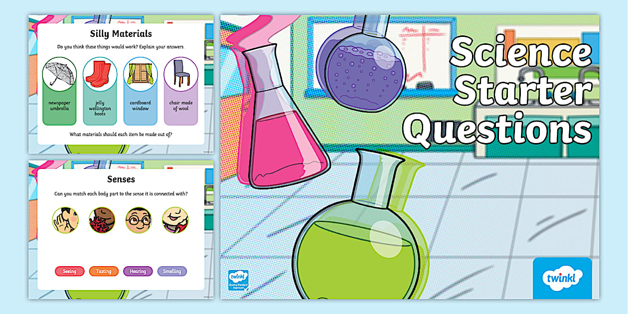 World Science Day Starter Questions PowerPoint - Twinkl